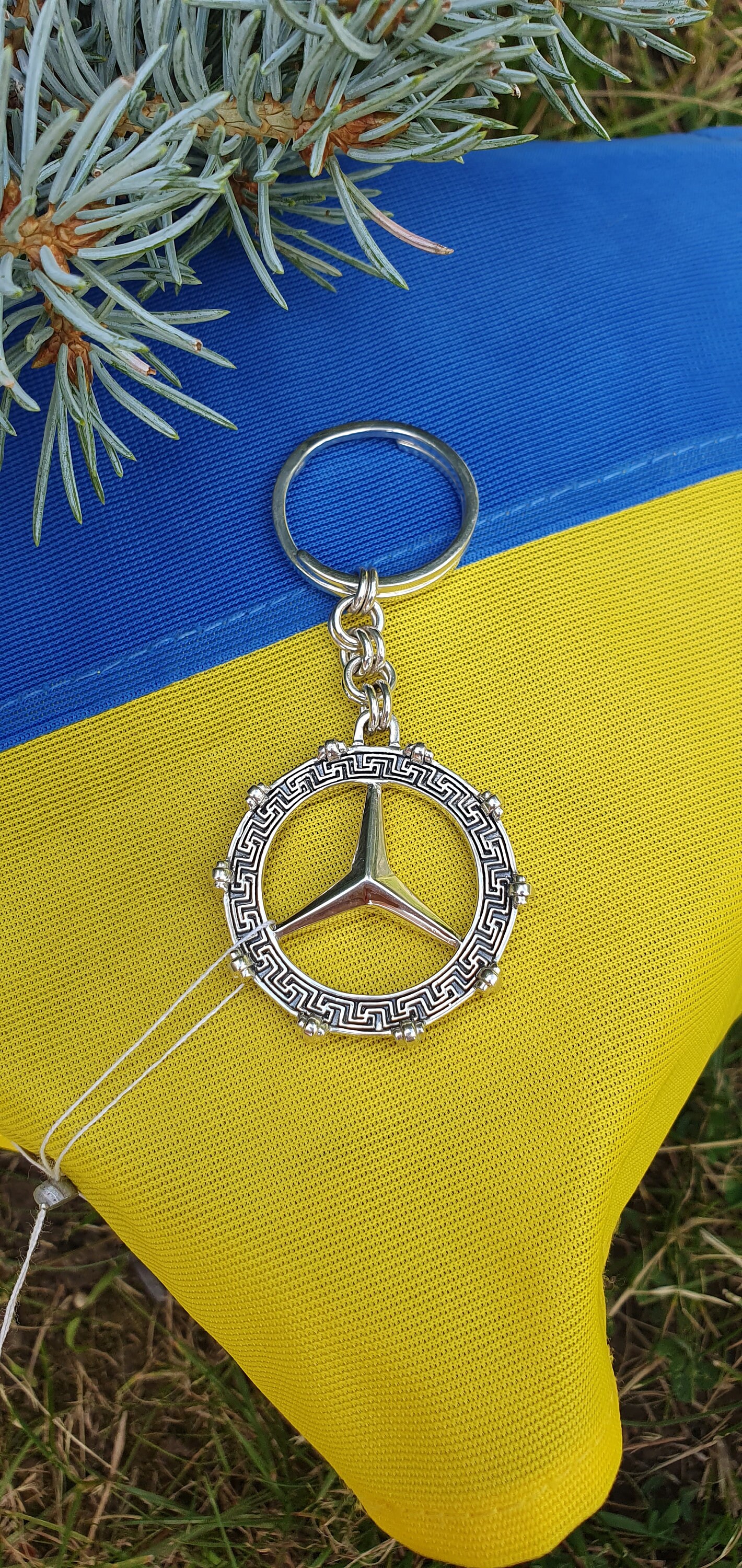 Silver Mercedes Keychain Keychain With Mercedes Car Logo - Etsy UK
