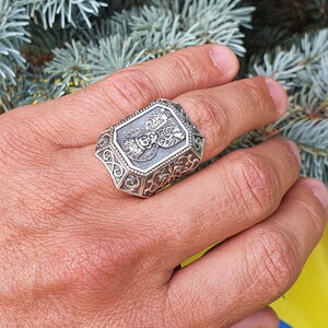 Ring Nicholas the Wonderworker Silver Saint's Ring Ring - Etsy