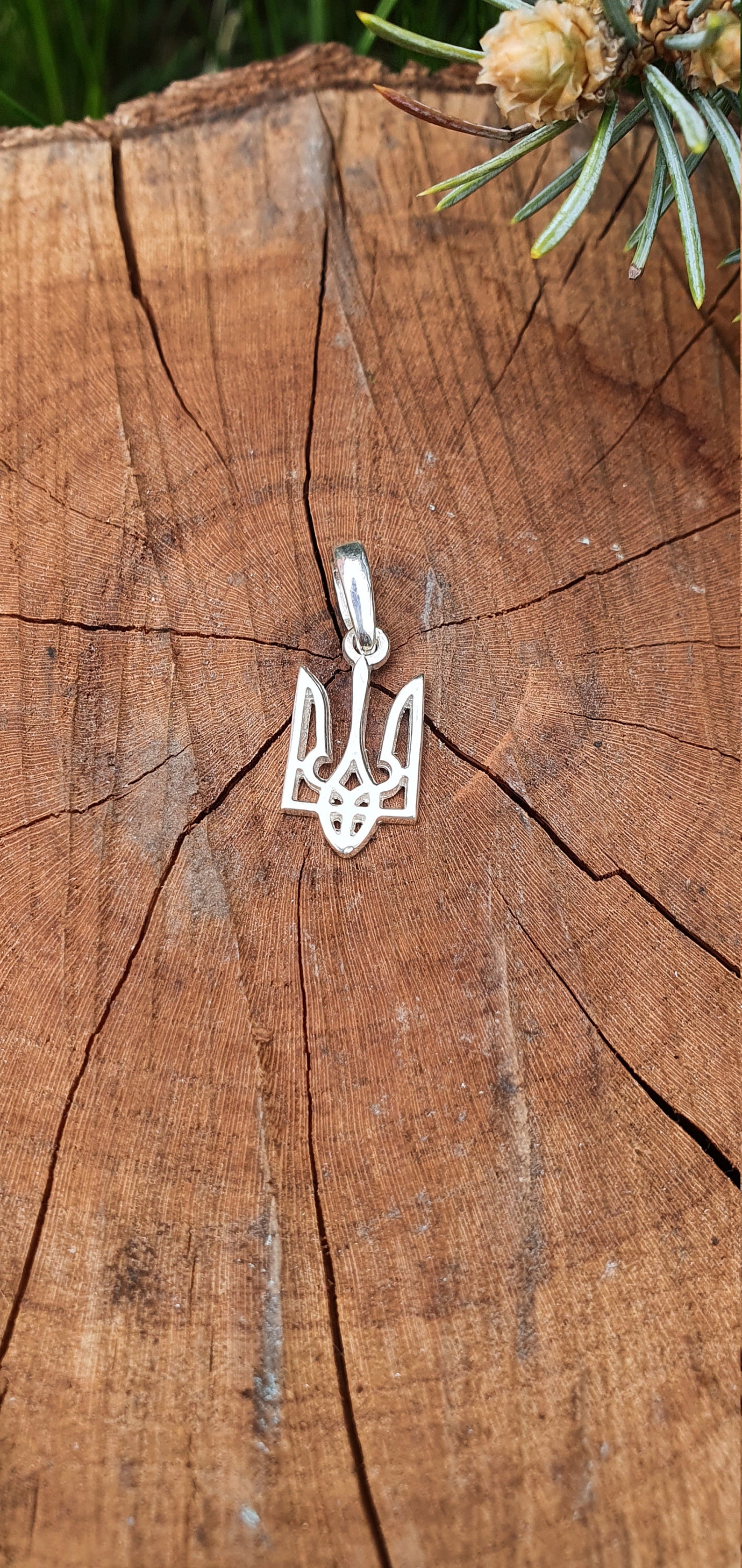 Tryzub Pendant Ukrainian Trident Silver Tryzub Ukraine - Etsy