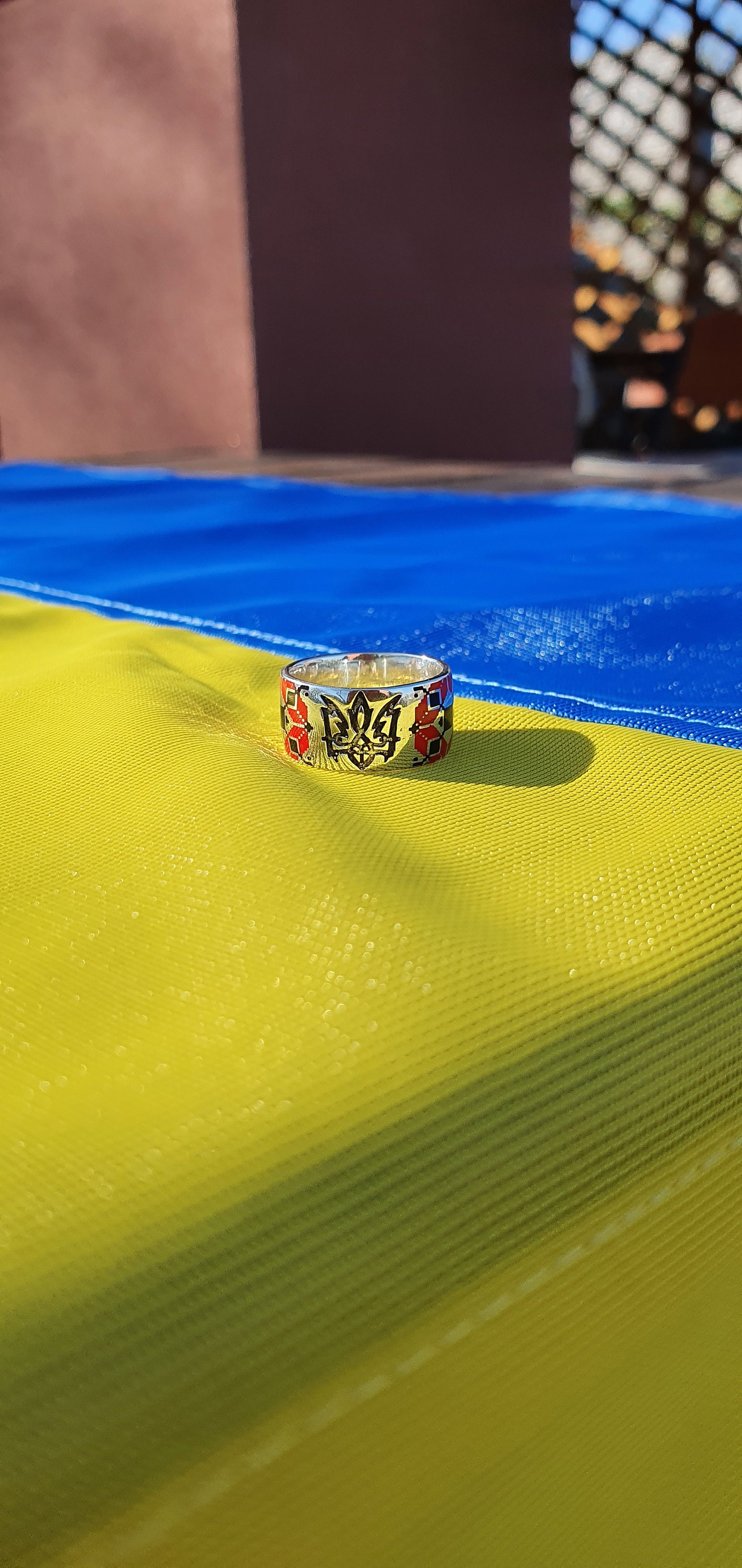 Coat of Arms Ring Ring Ukrainian Trident Vyshyvanka Ring - Etsy