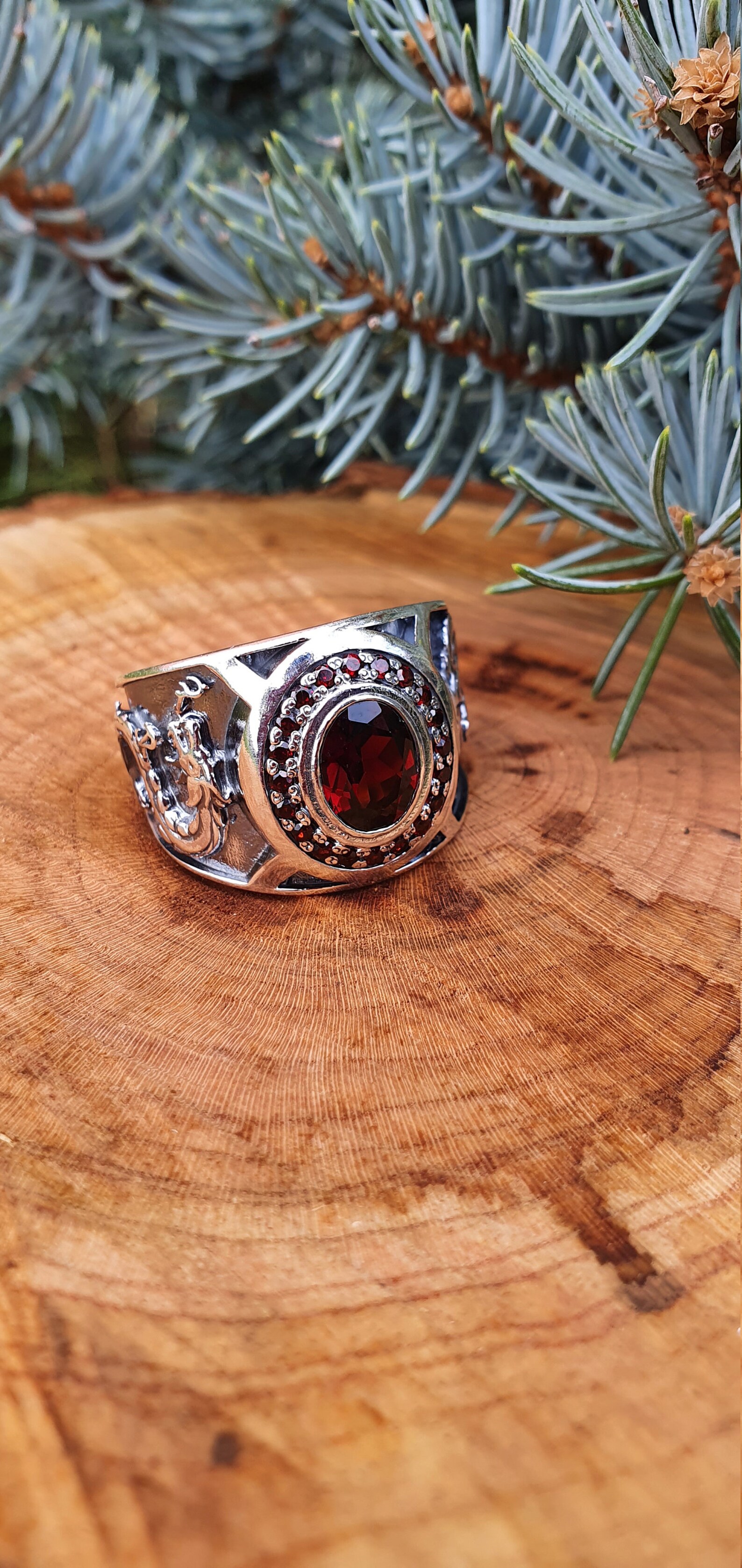 Ring With Dragon Fire Dragon Ring Handmade Dragon Ring - Etsy