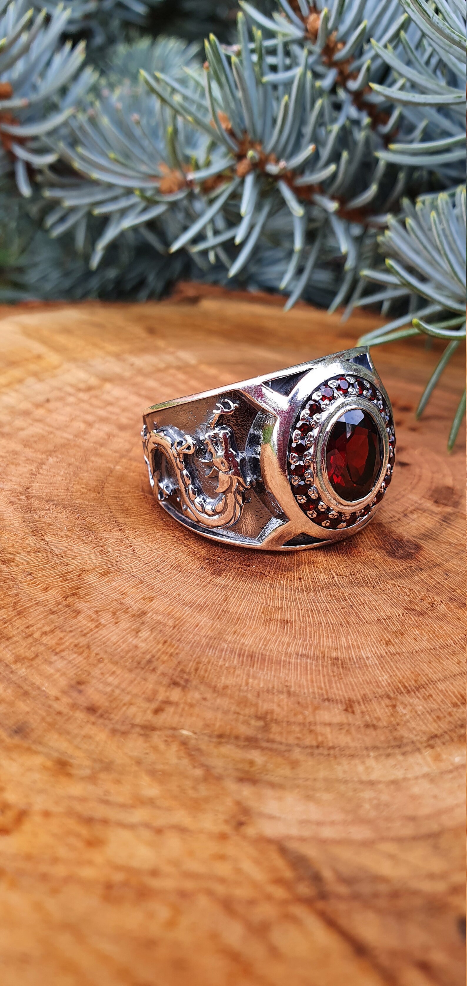 Ring With Dragon Fire Dragon Ring Handmade Dragon Ring - Etsy
