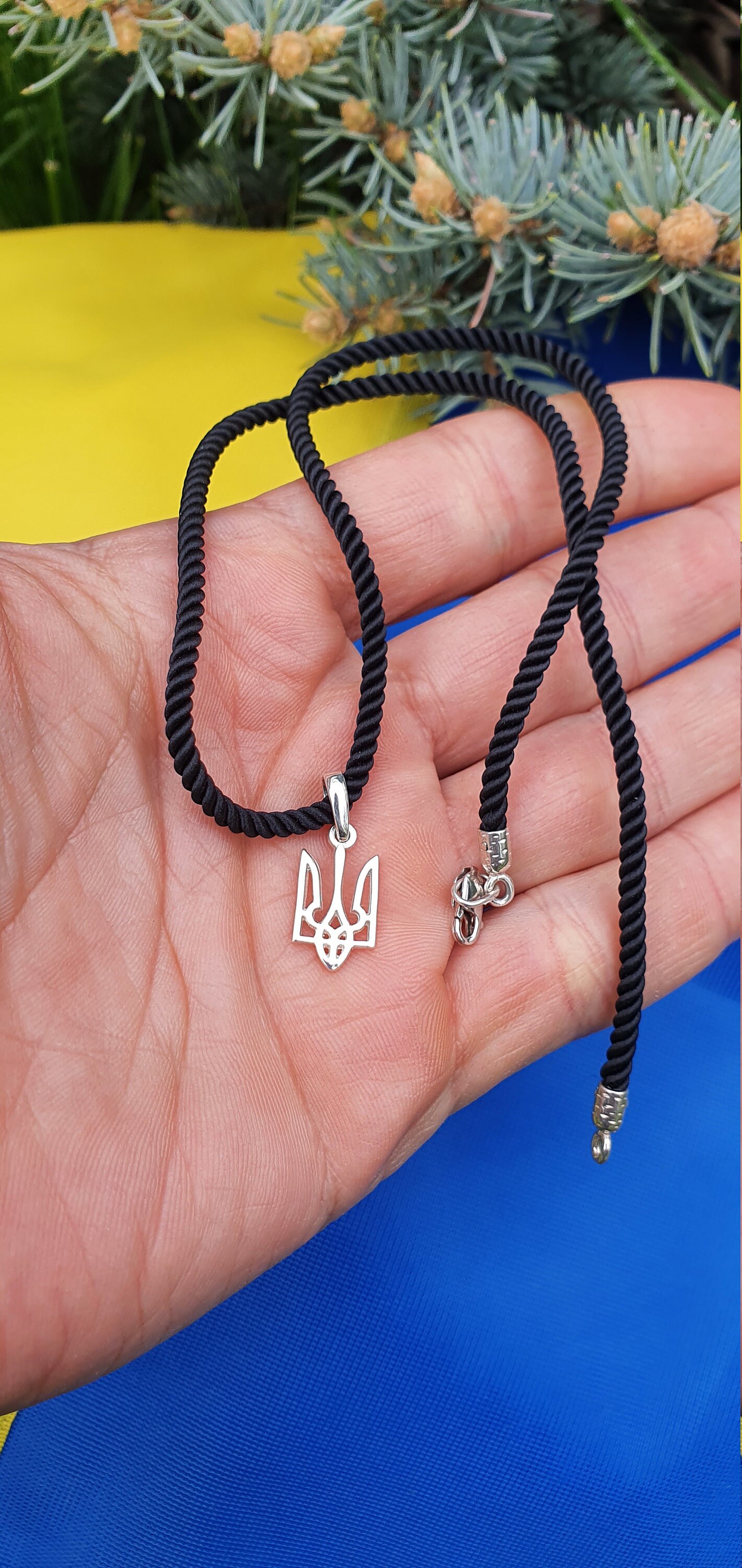 Tryzub Pendant Ukrainian Trident Silver Tryzub Ukraine - Etsy