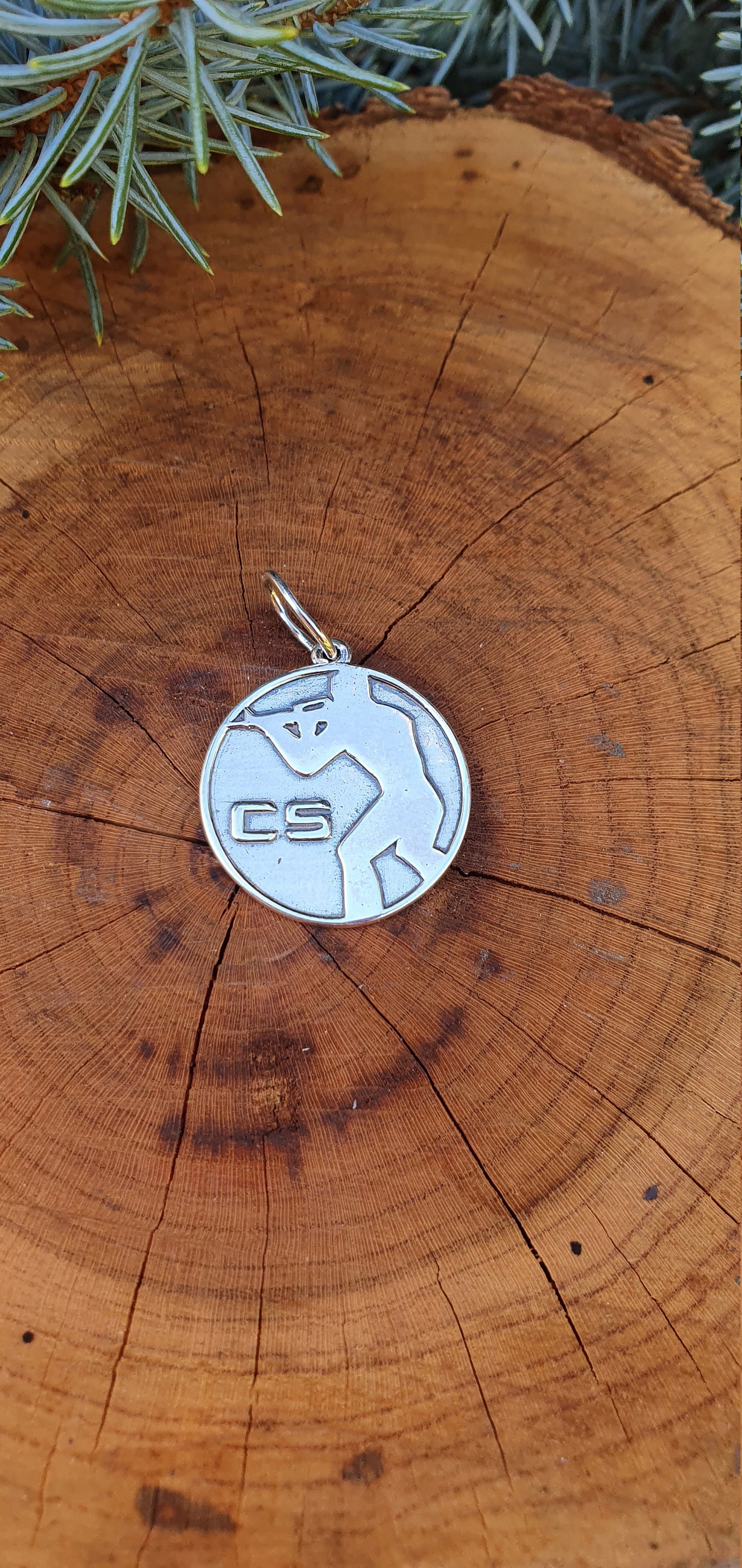 Counter Strike Pendant CS Go Logo Necklace 925 Sterling | Etsy