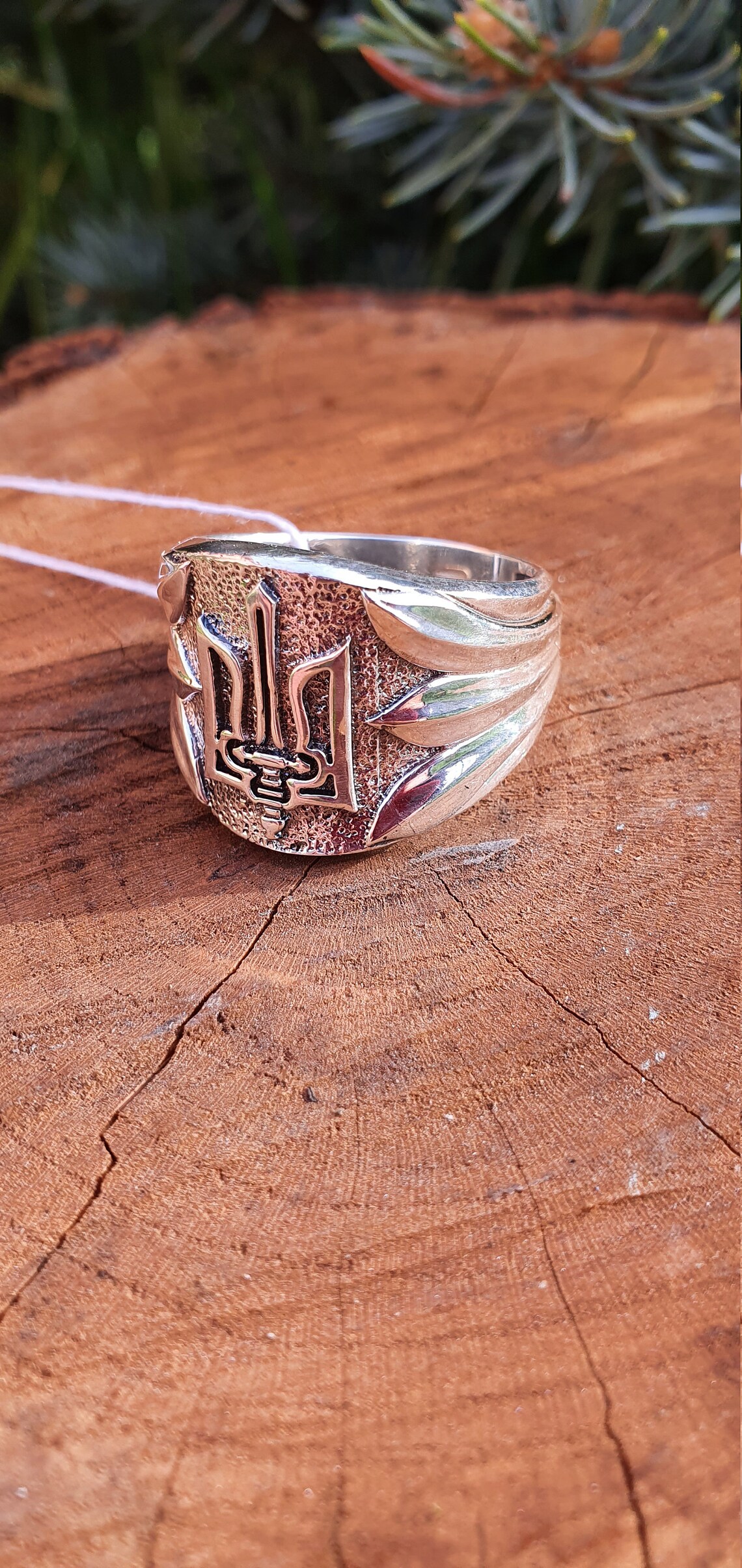 Ring Coat of Arms of Ukraine Trident Ring of Ukraine Tryzub - Etsy