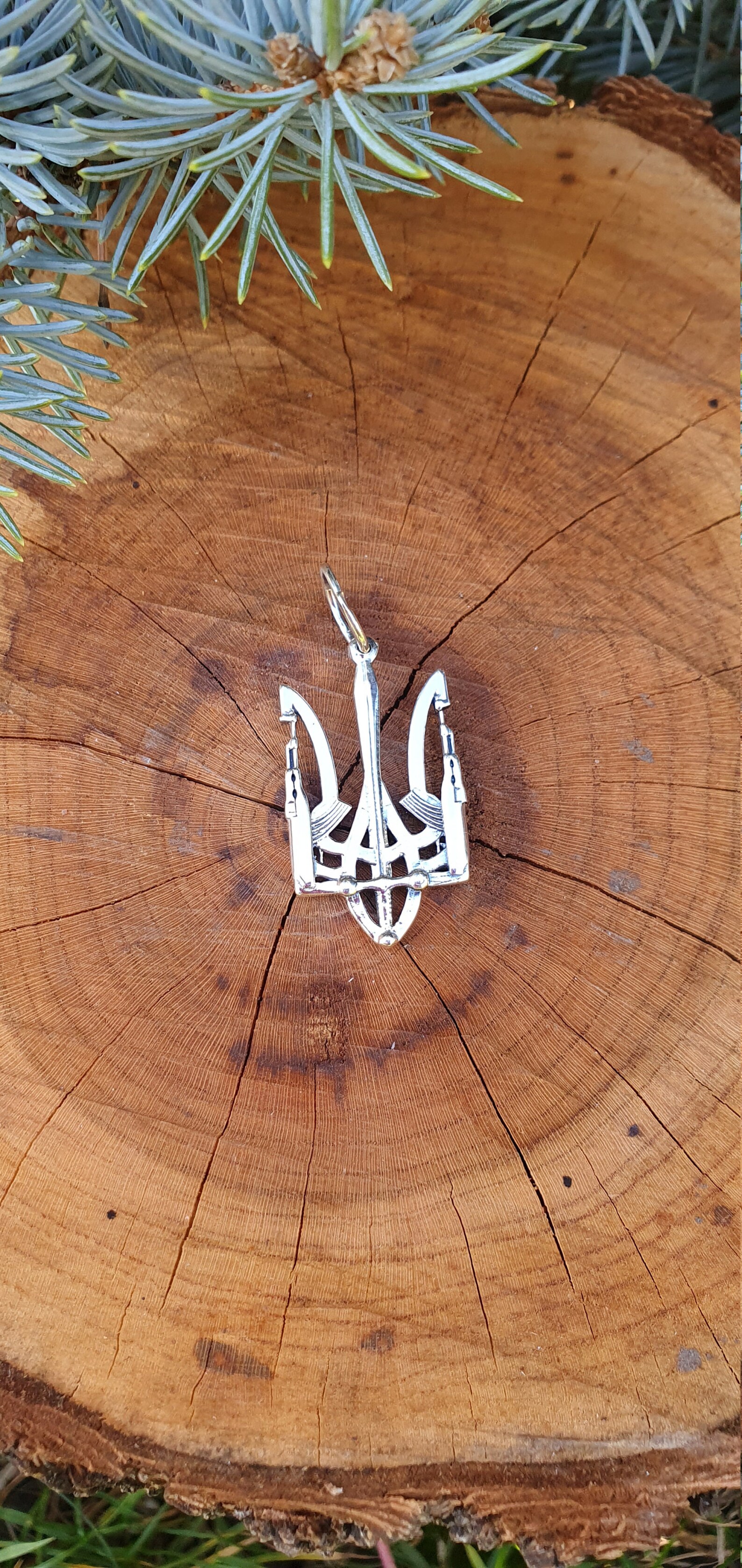 Tryzub Pendant Ukrainian Trident Silver Tryzub Ukraine - Etsy