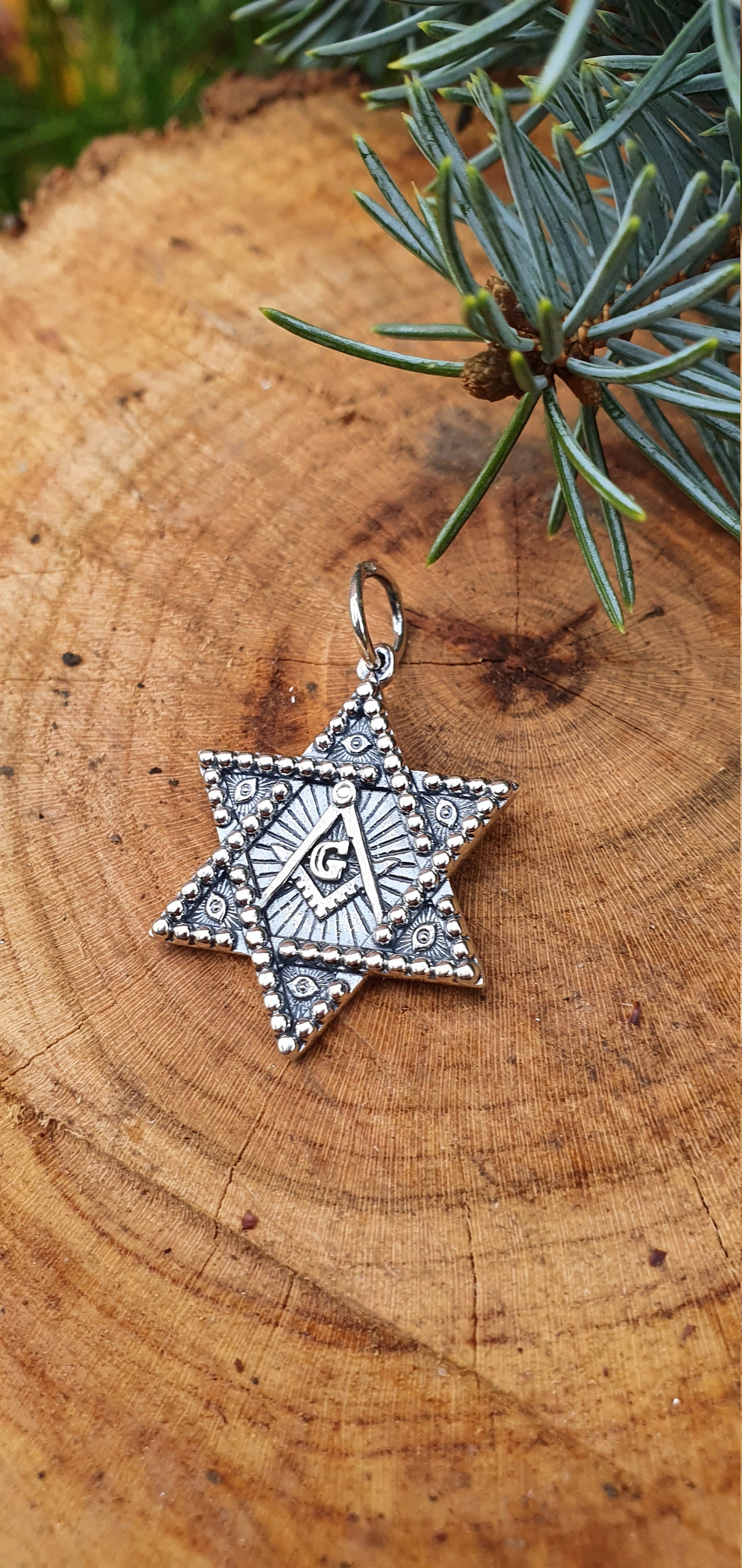 Pendant Symbol Masons Silver Mason Pendant Silver Illuminati | Etsy