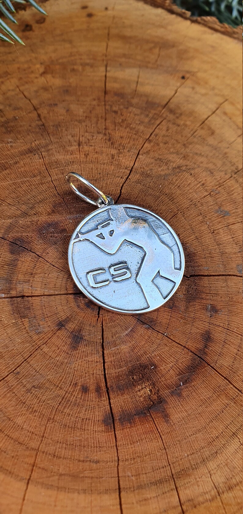 Counter Strike Pendant CS Go Logo Necklace 925 Sterling | Etsy