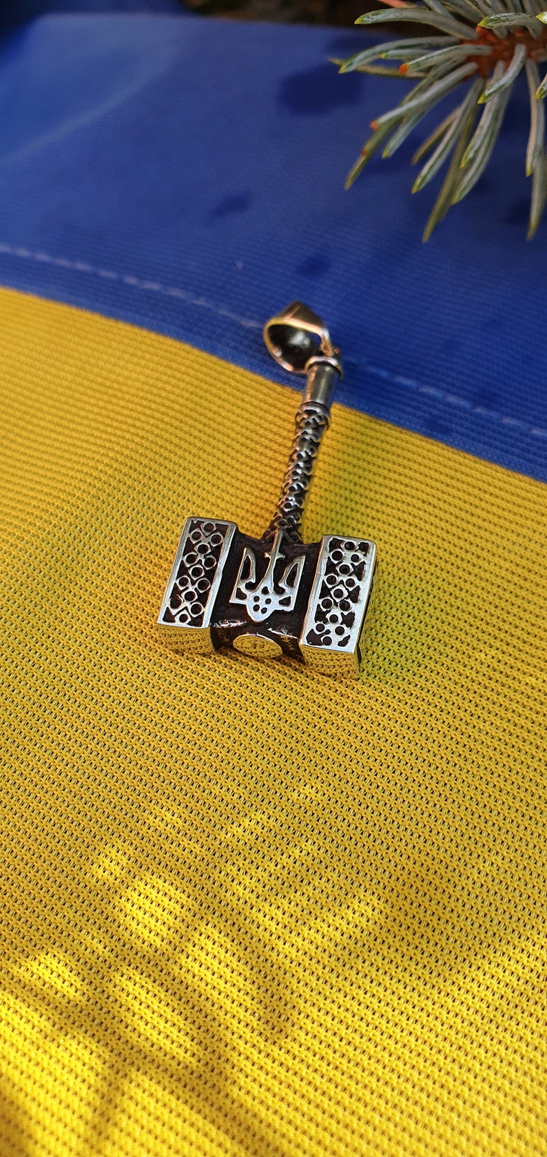 Amulet Thor's Hammer With the Coat of Arms of - Etsy