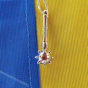 Pendant Mace With Trident Silver Mace Necklace Mace - Etsy