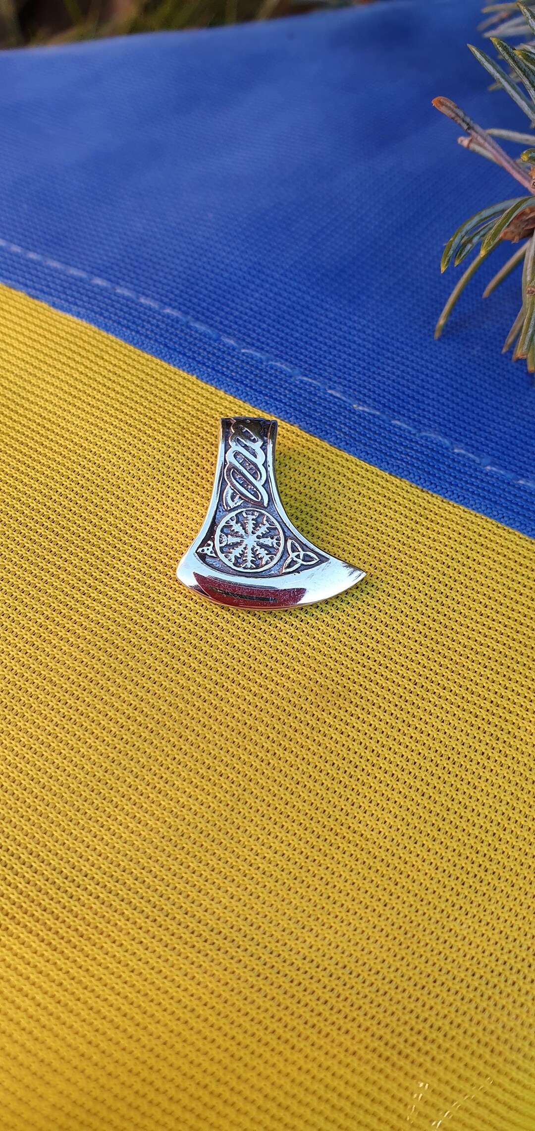 Silver Pendant Ax of Perun, Ax of Perun Amulet, Ax Pendant, Perun's Ax ...