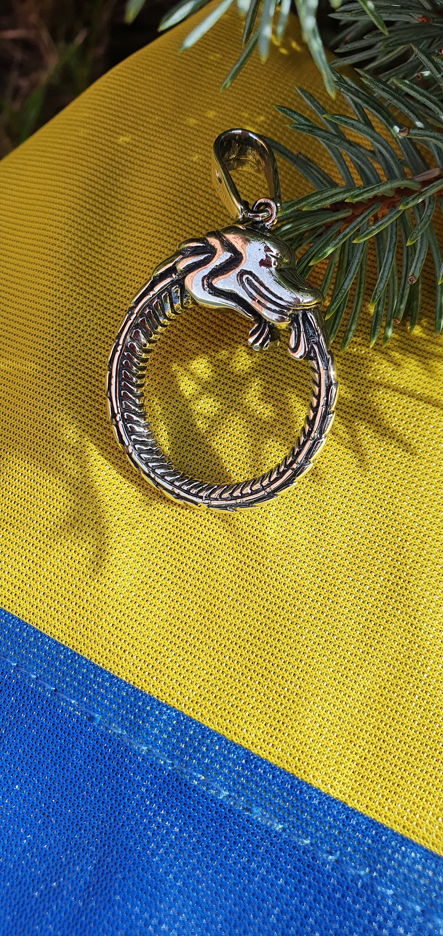 Pendant Ouroboros Amulet Ouroboros Necklace Ouroboros - Etsy