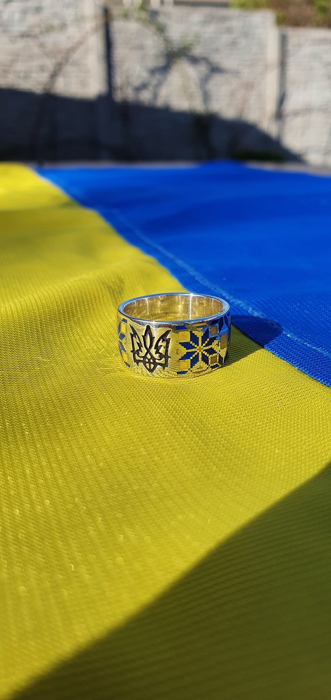 Coat of Arms Ring Ring Ukrainian Trident Vyshyvanka Ring - Etsy