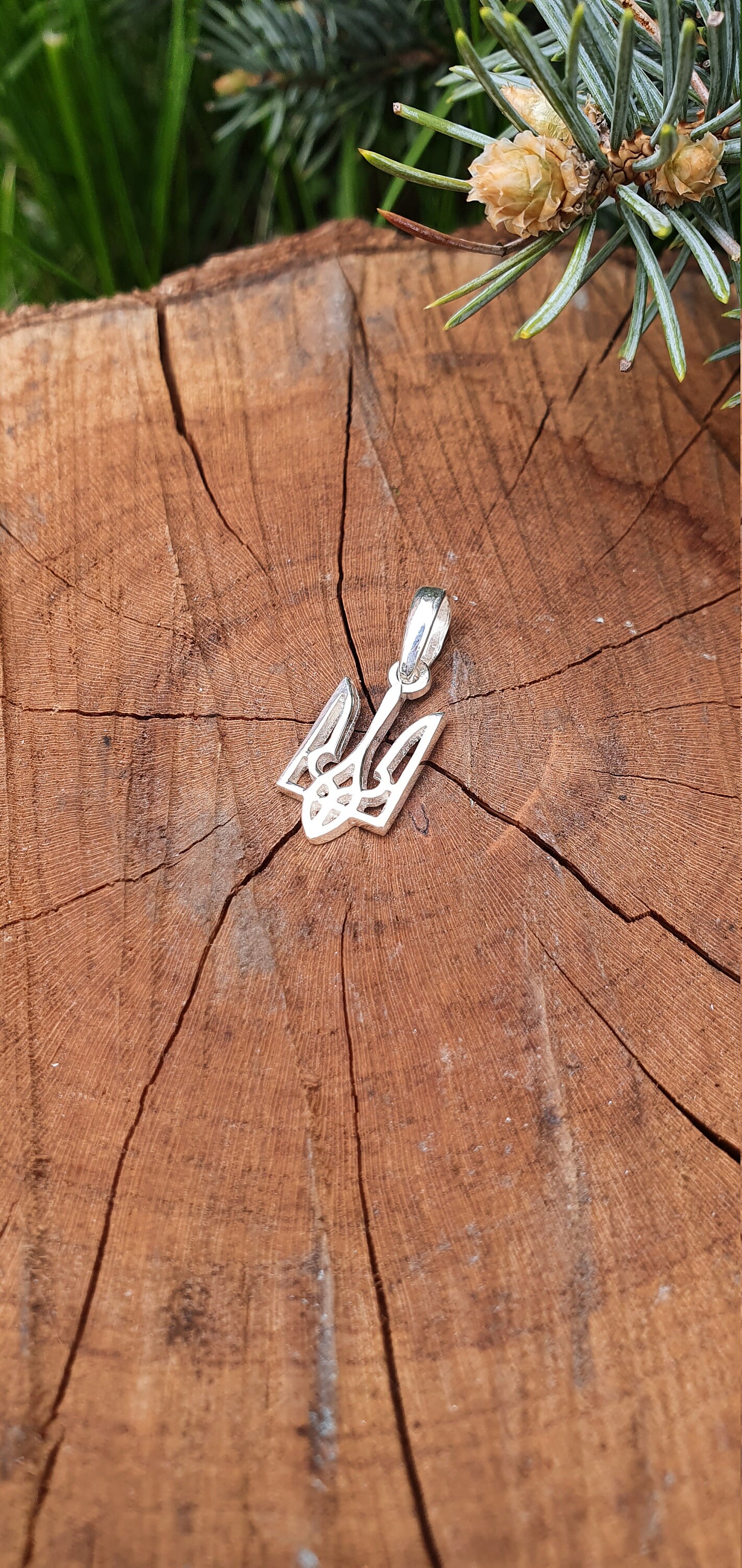 Tryzub Pendant Ukrainian Trident Silver Tryzub Ukraine - Etsy