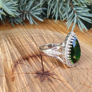 Ring Hürrem, Hurrem Sultan Ring, Silver Ring Hürrem, Ring With Green Cz ...