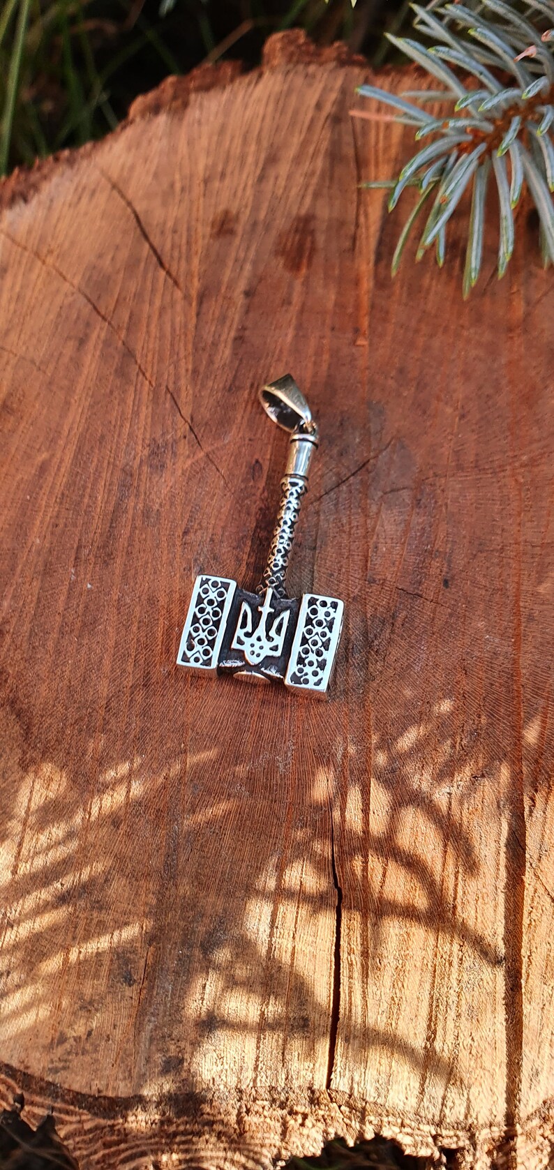 Amulet Thor's Hammer With the Coat of Arms of - Etsy