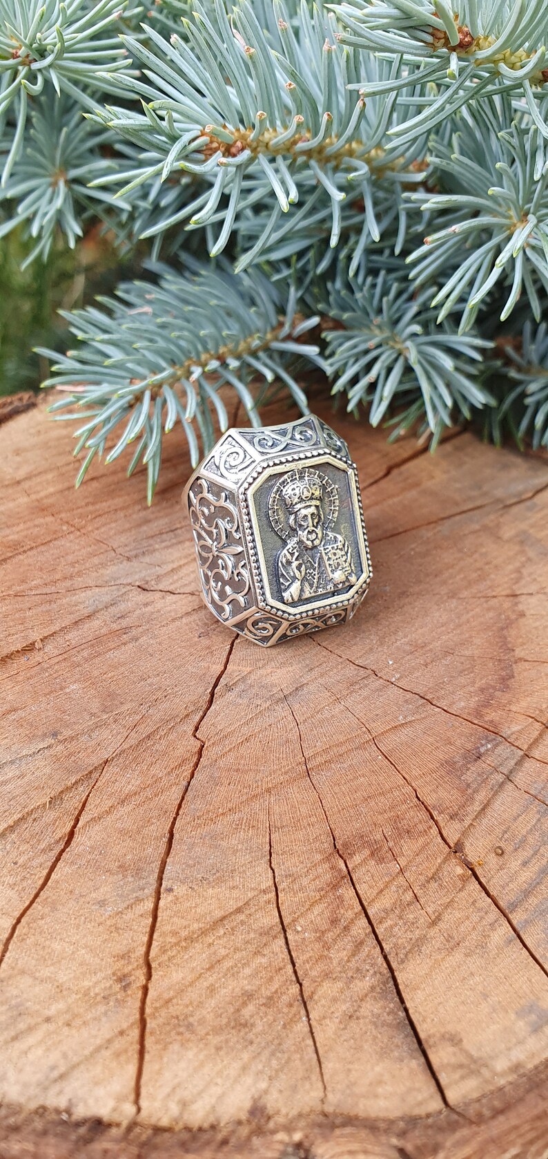 Ring Nicholas the Wonderworker Silver Saint's Ring Ring - Etsy