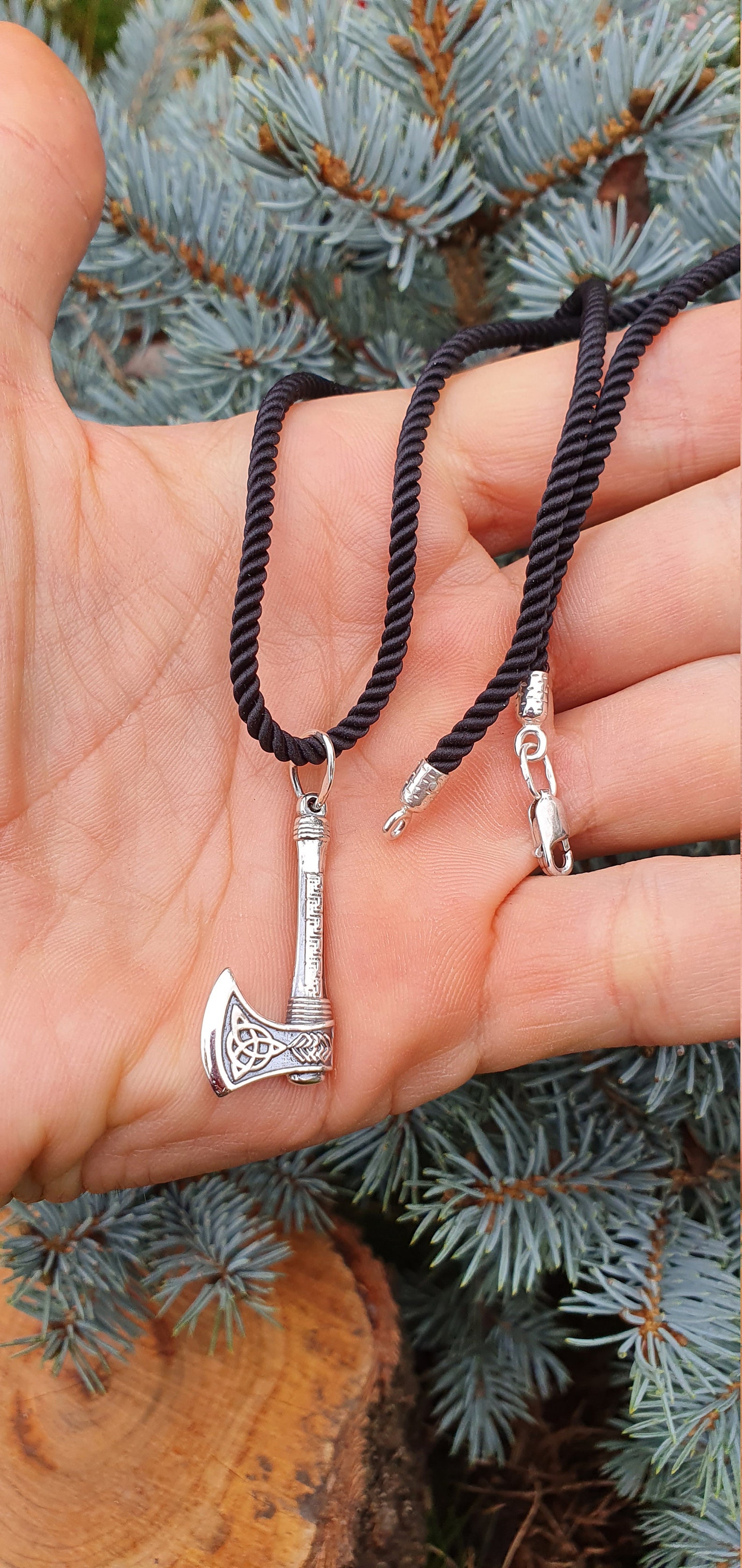 Pendant Ax of Perun Axe of Perun Amulet Triglav Axe - Etsy