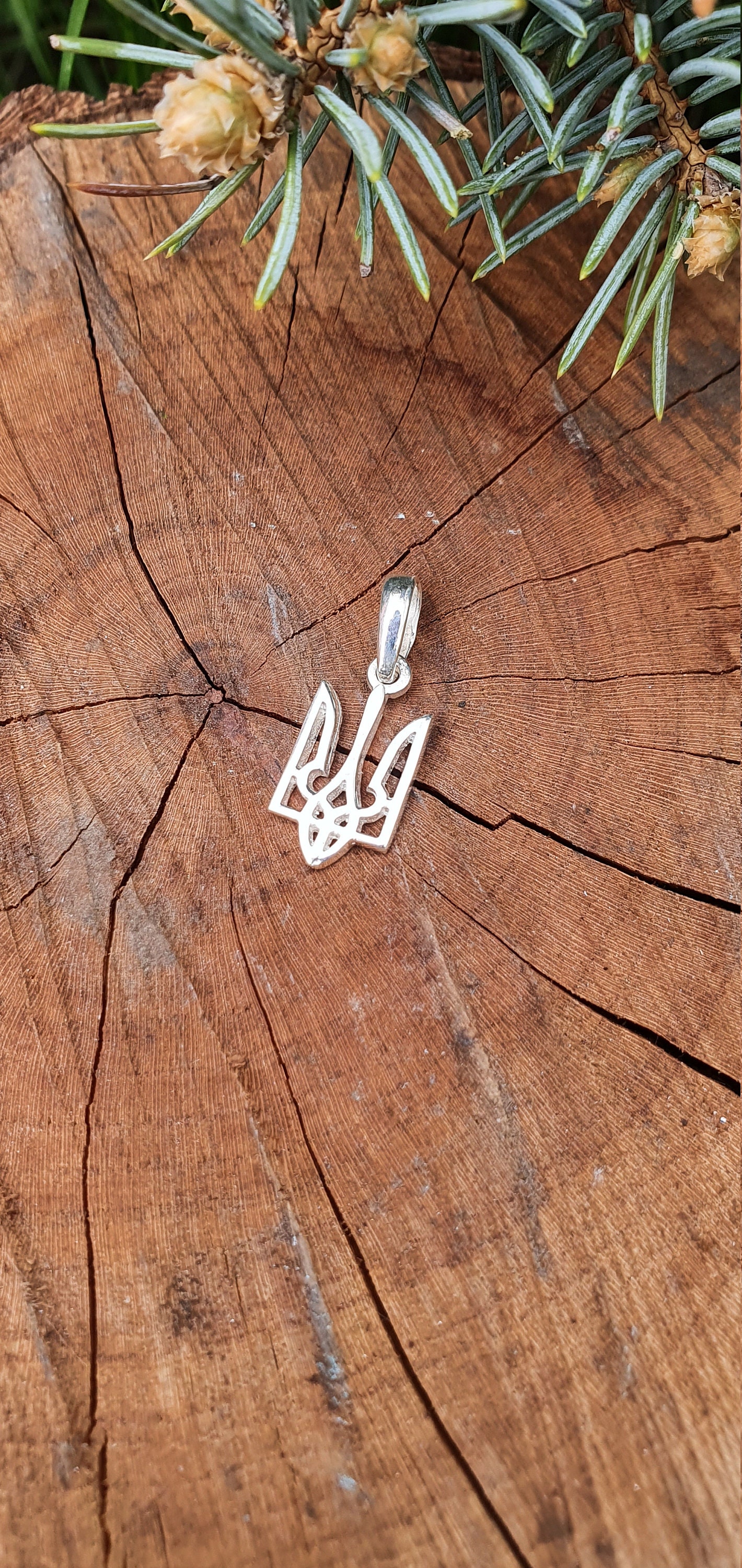 Tryzub Pendant Ukrainian Trident Silver Tryzub Ukraine - Etsy