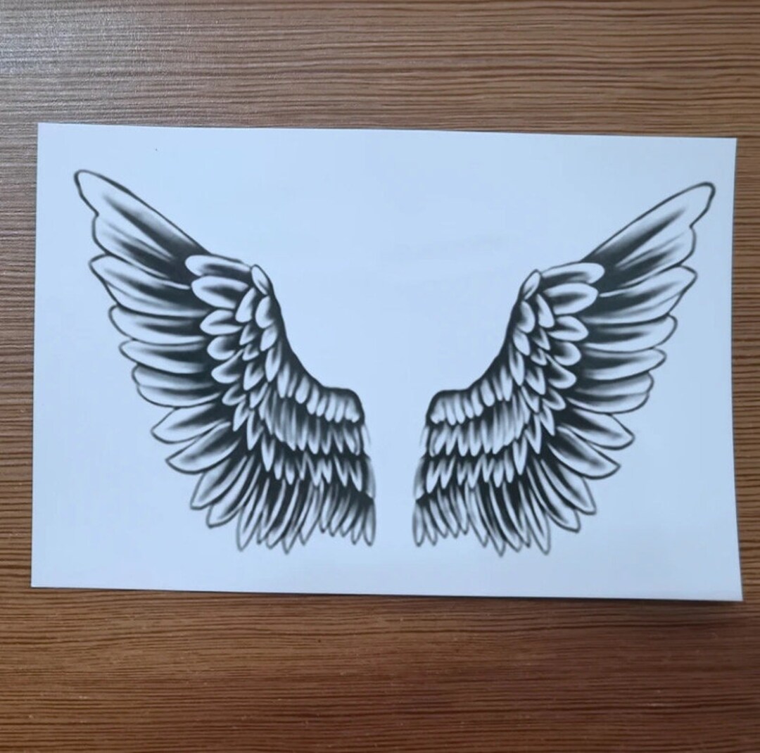 Justin Bieber Wing Neck Temporary Tattoo - Etsy