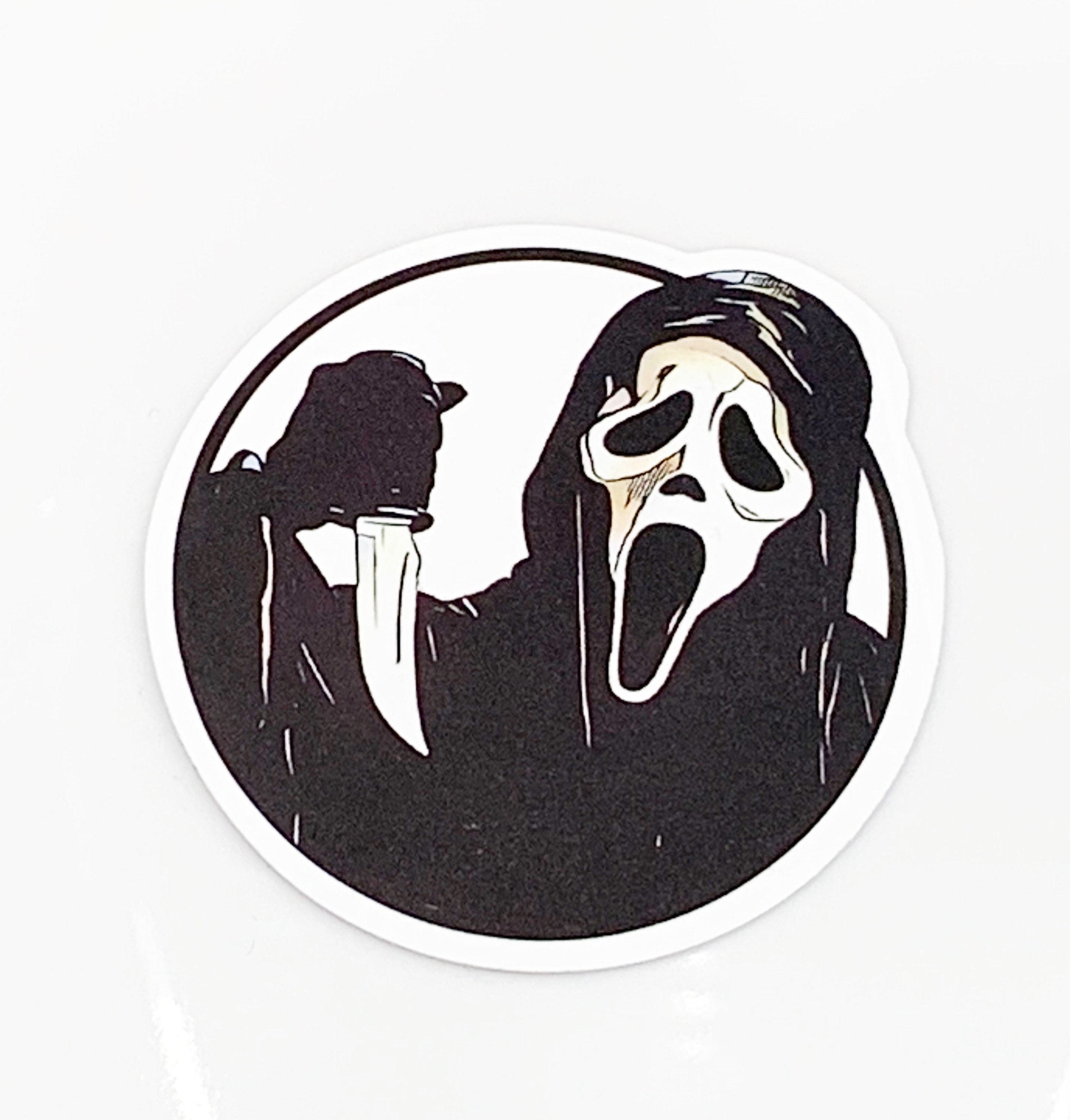 Scream 90s horror ghost face Prescott sticker decal | Etsy