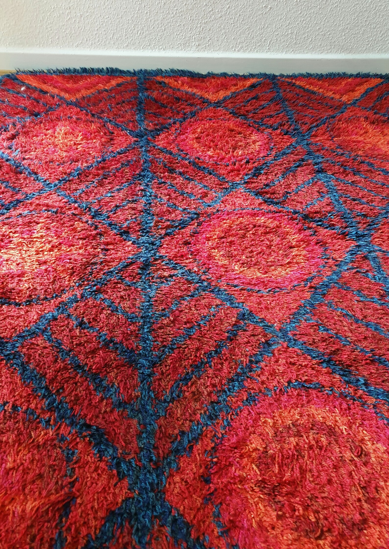 Scandinavian Large Vintage Rya Shag Rug - Etsy