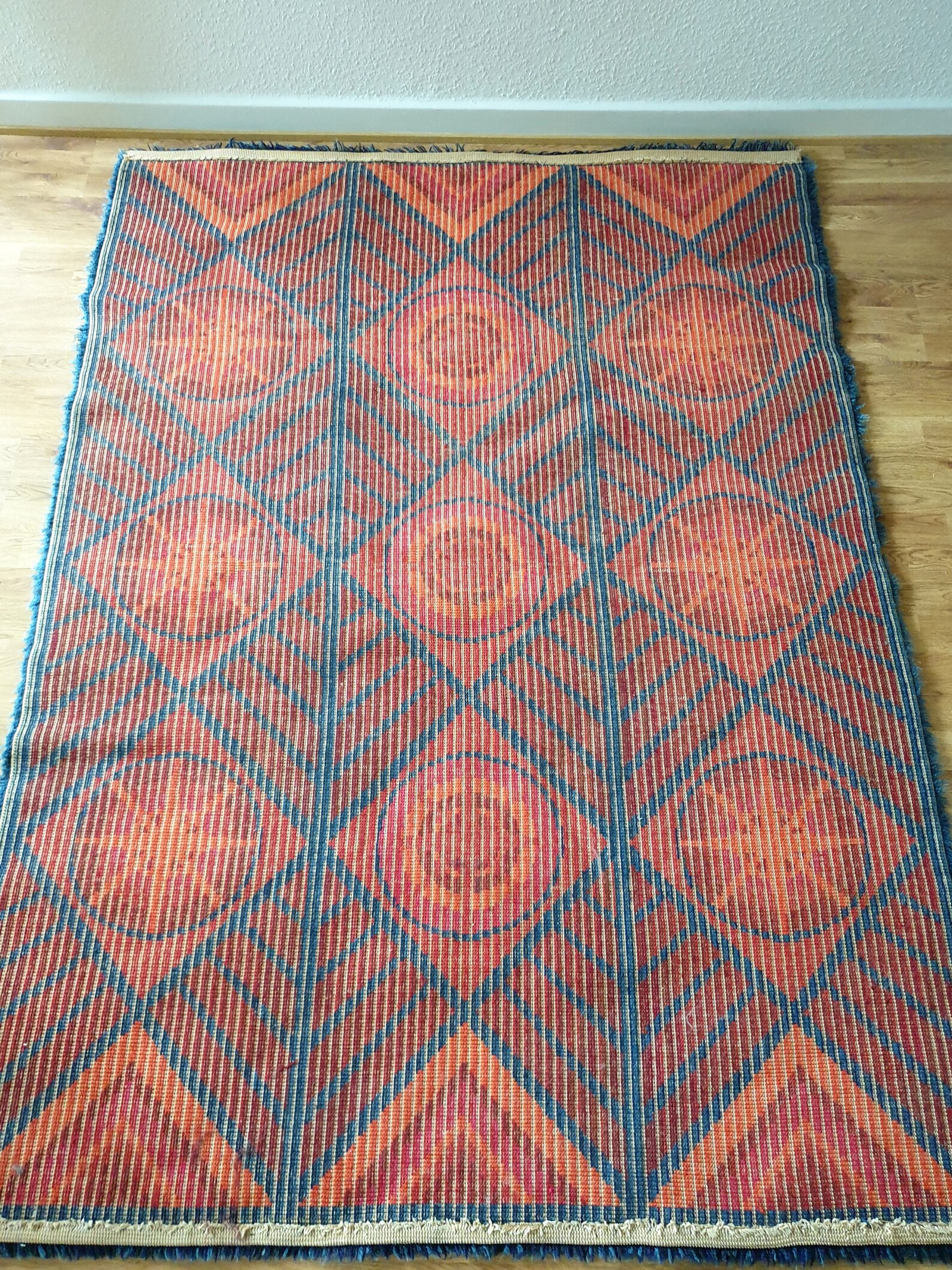 Scandinavian Large Vintage Rya Shag Rug - Etsy