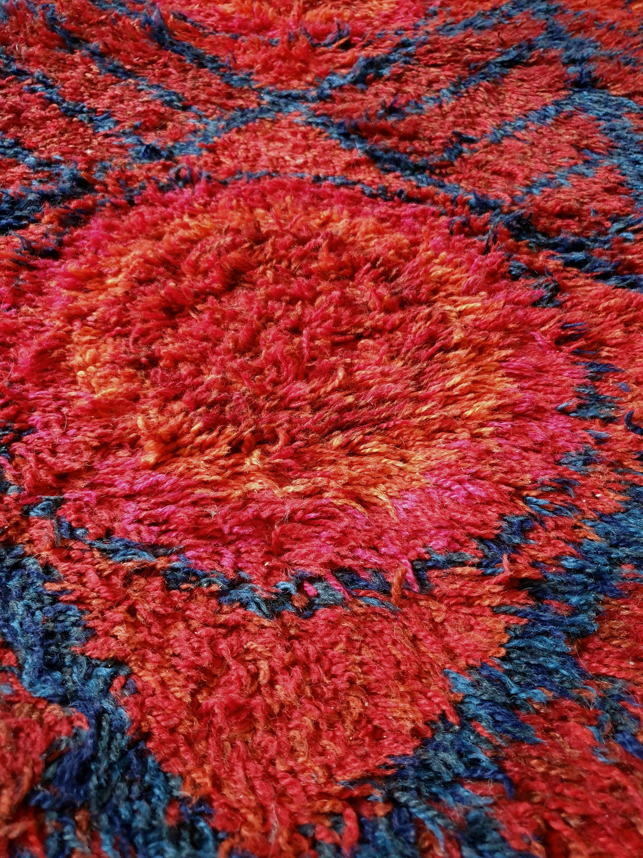 Scandinavian Large Vintage Rya Shag Rug - Etsy