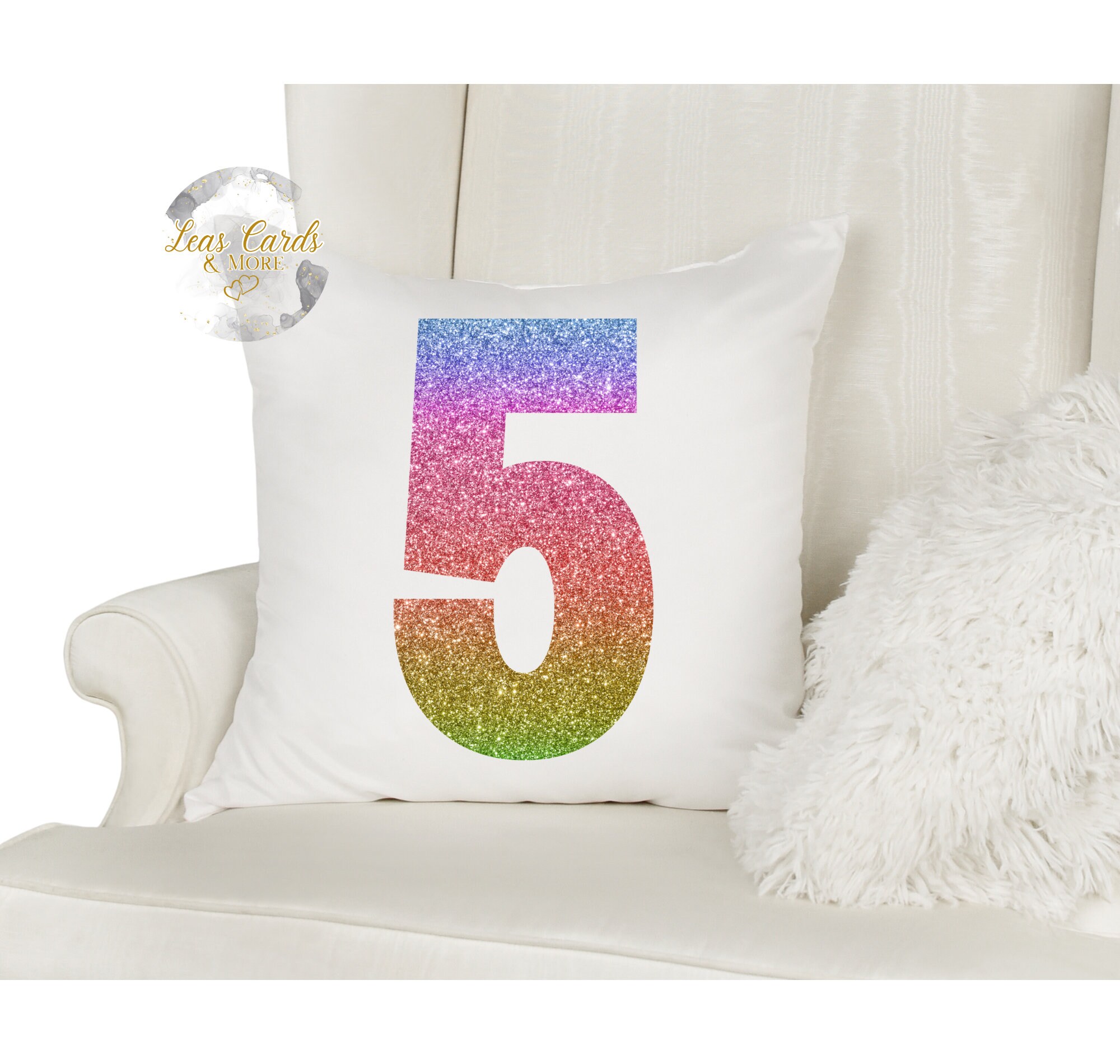 Rainbow Glitter Numbers Clipart 26 PNG Files DIGITAL - Etsy