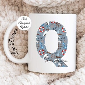 Nautical Sea Alphabet DIGITAL DOWNLOAD Nautical Clipart, Nautical ...