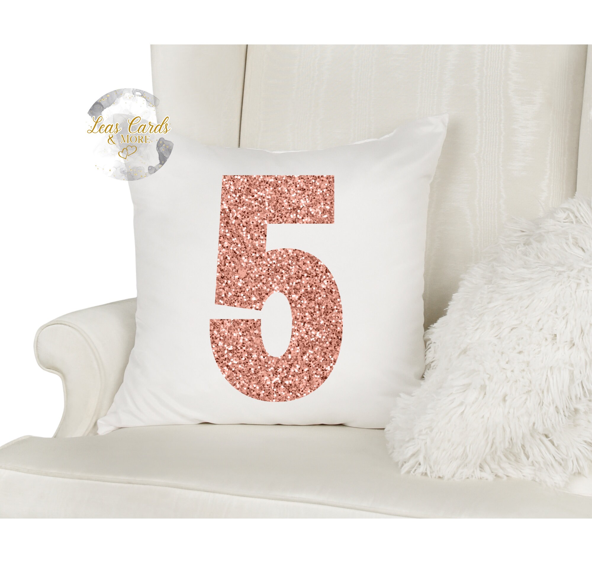 Rose Gold Glitter Numbers Clipart 26 PNG Files DIGITAL - Etsy