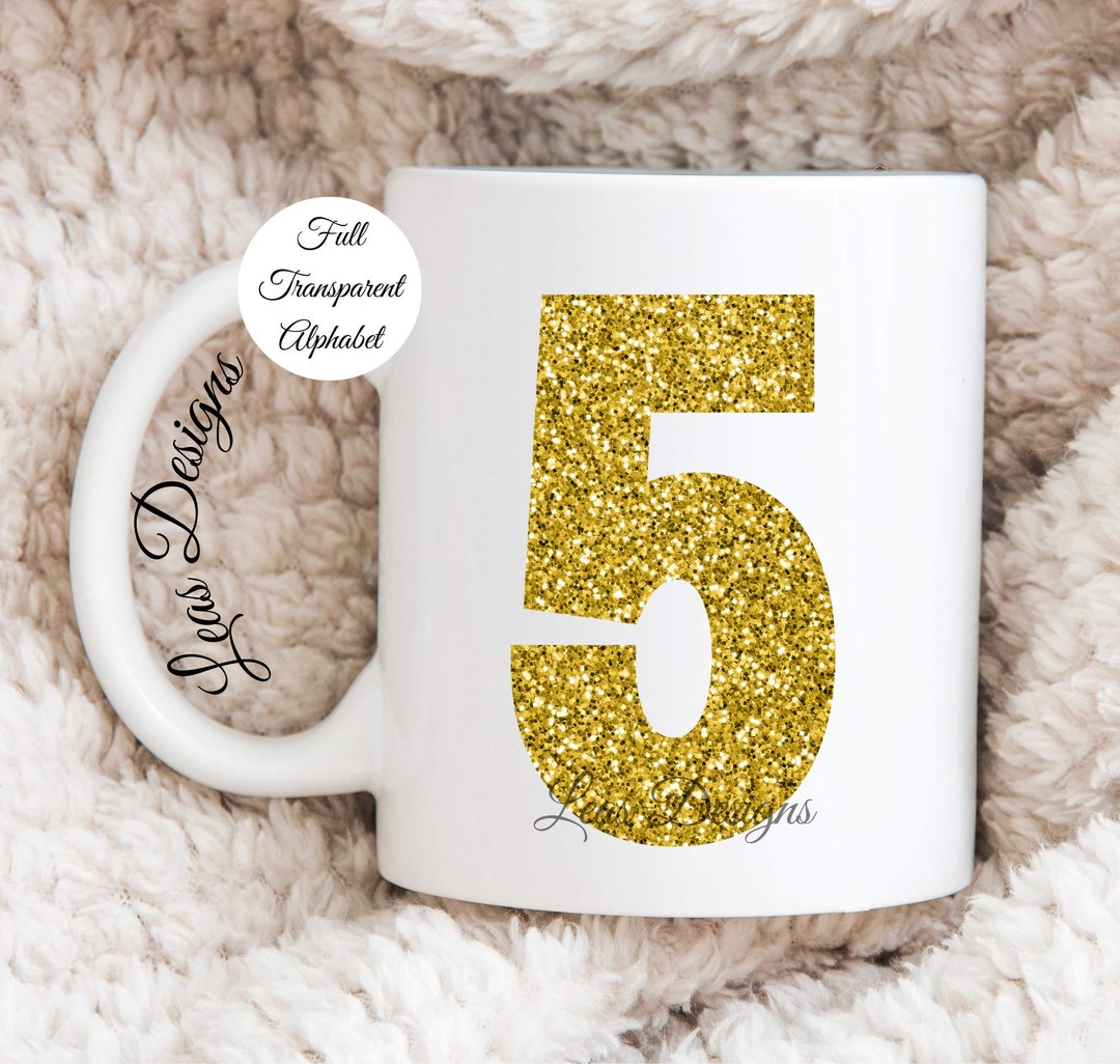 Gold Glitter Numbers Clipart 26 PNG Files DIGITAL DOWNLOAD , Gold ...