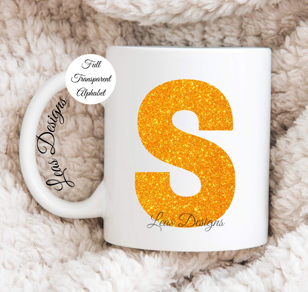 Orange Glitter Clipart 26 PNG Files DIGITAL DOWNLOAD , Alphabet Clipart ...