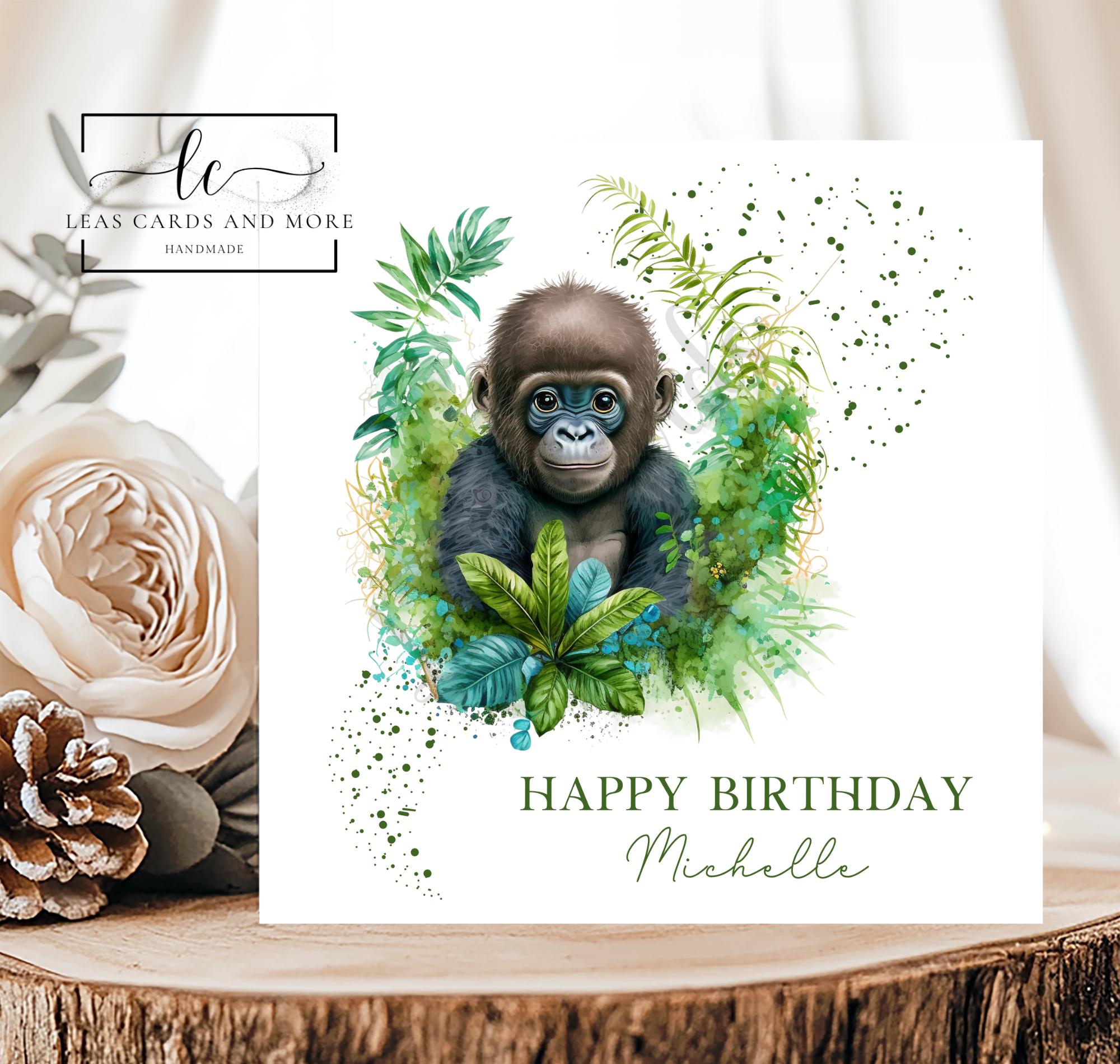 Joyeux Anniversaire Singe En Chaussette Carte Singe Chantant Un Joyeux