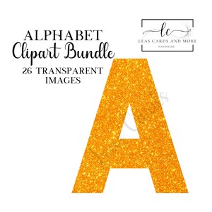 Orange Glitter Clipart - 26 PNG Files *** DIGITAL DOWNLOAD ...