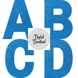 Blue Glitter Clipart 26 PNG Files DIGITAL DOWNLOAD - Etsy