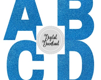 Blue Glitter Clipart 26 PNG Files DIGITAL DOWNLOAD - Etsy