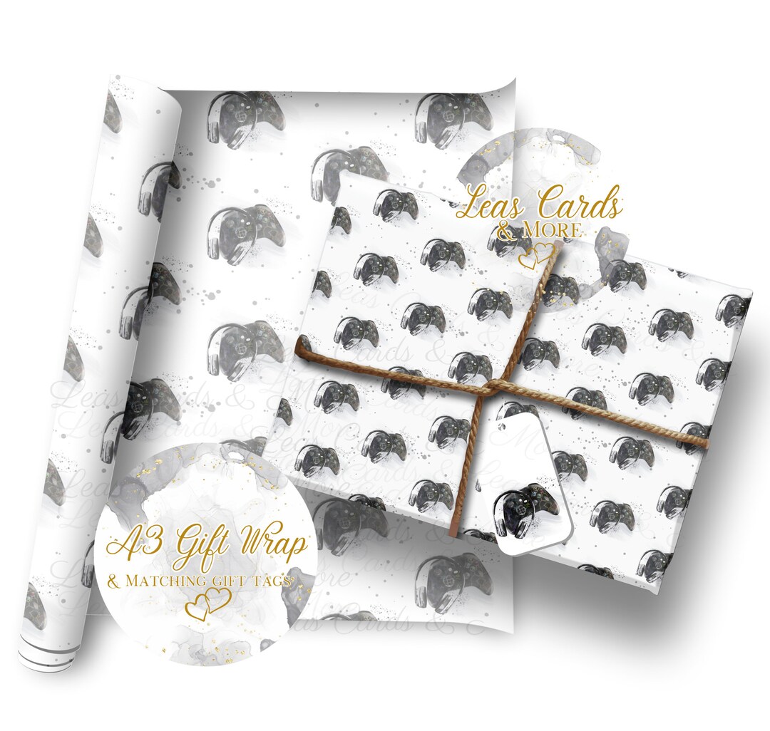 Xbox Controller Theme A3 Wrapping Paper Controller Gift Wrap - Etsy UK
