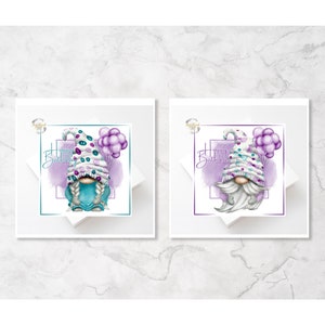 Handmade Sewing Gnome Happy Birthday Card Sewing Gnome - Etsy