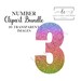 Rainbow Glitter Numbers Clipart - 26 PNG Files *** DIGITAL DOWNLOAD ...