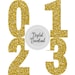 Gold Glitter Numbers Clipart 26 PNG Files DIGITAL - Etsy Canada