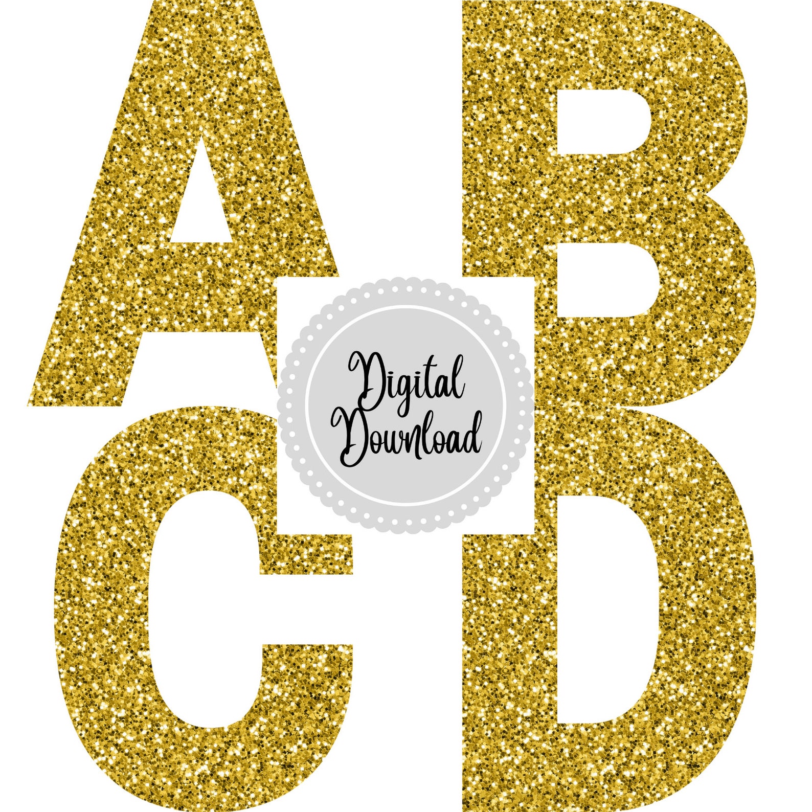 Gold Glitter Clipart 26 PNG Files DIGITAL DOWNLOAD - Etsy