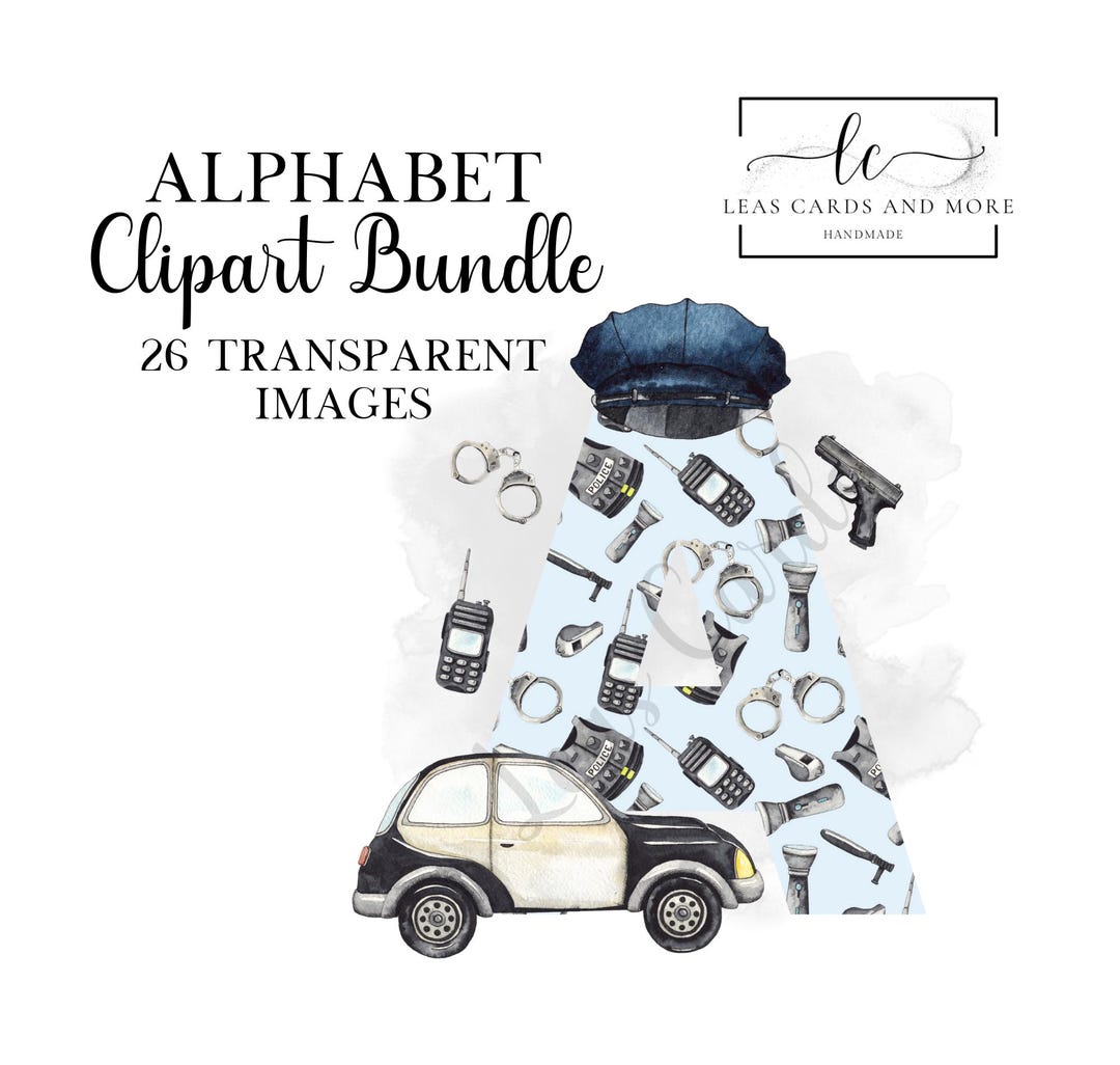 Police Policeman Sublimation Alphabet *** DIGITAL DOWNLOAD *** Police ...