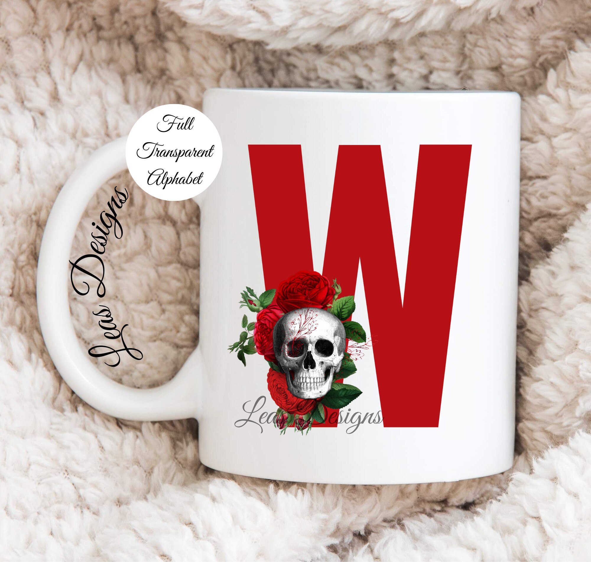 Red Skull Alphabet Clipart DIGITAL DOWNLOAD Skull - Etsy Canada