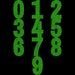 Green Glitter Numbers Clipart - 26 PNG Files *** DIGITAL DOWNLOAD ...