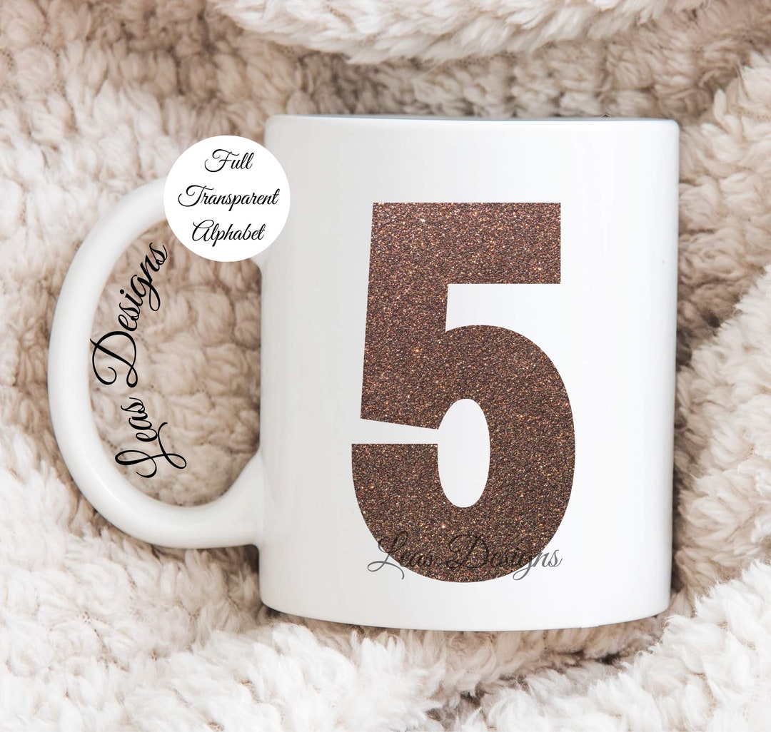 Brown Glitter Numbers Clipart 26 PNG Files DIGITAL DOWNLOAD , Brown ...