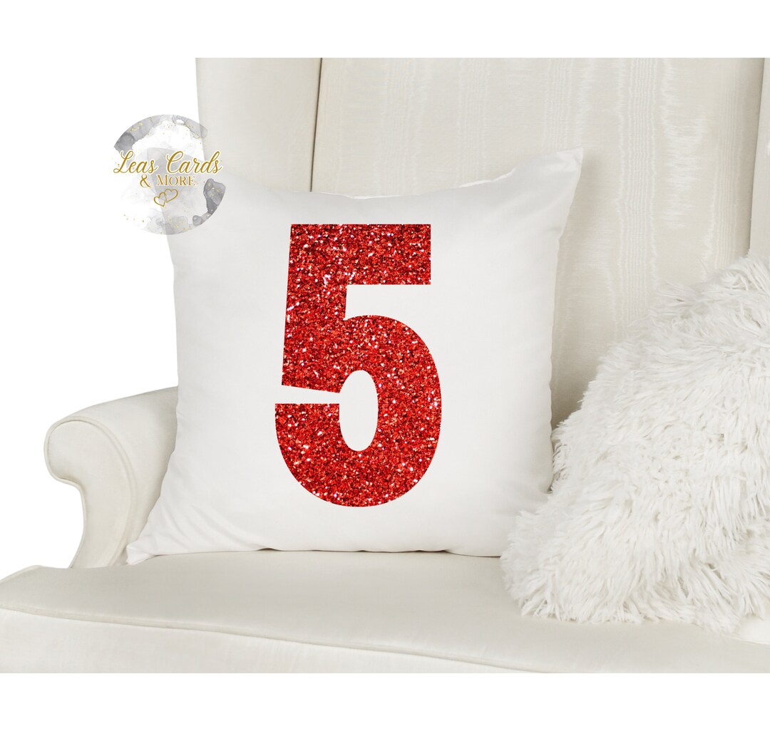 Red Glitter Numbers Clipart 26 PNG Files DIGITAL - Etsy