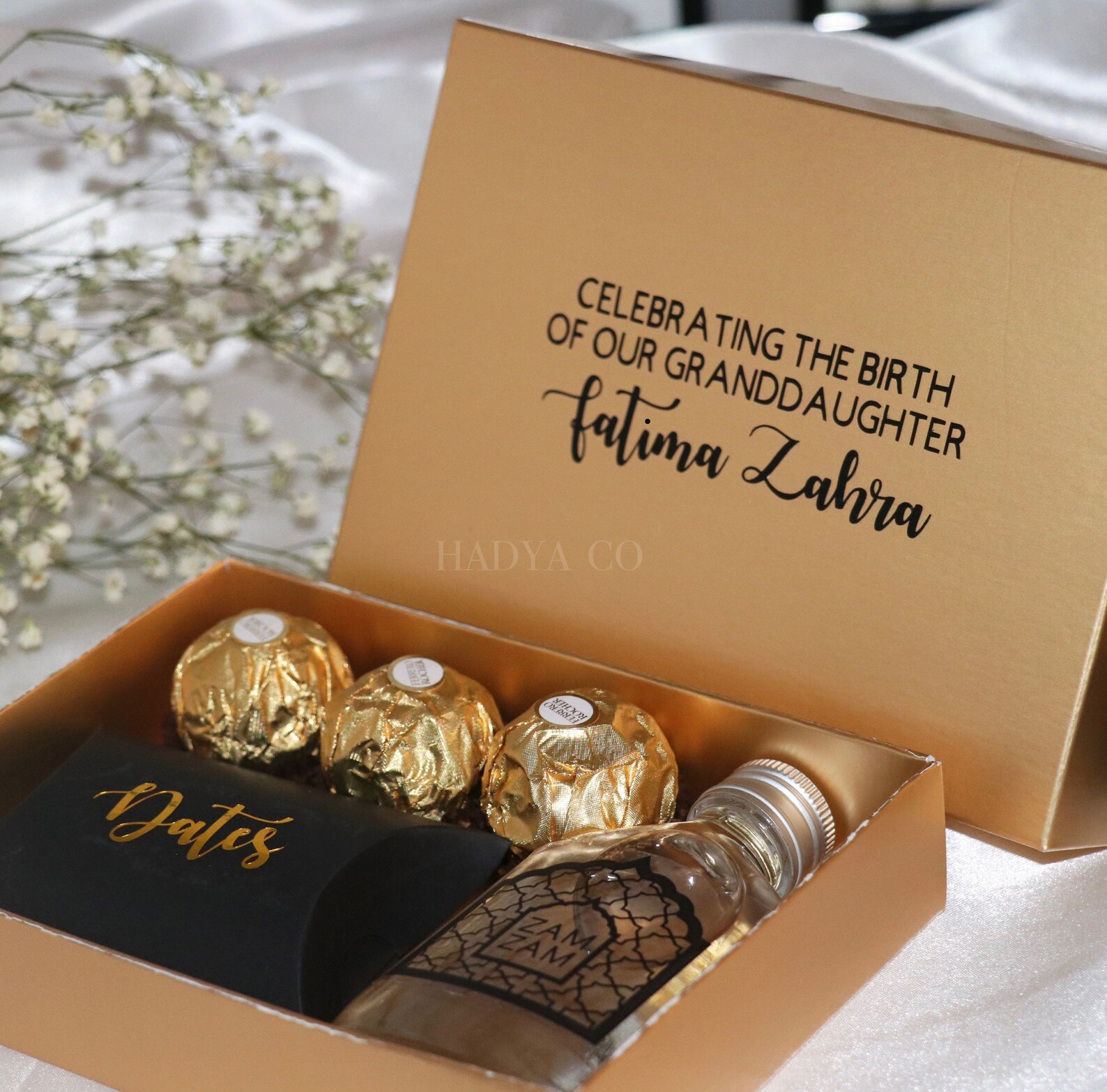 Gift of Iftar Giftbox Filled With Zam Zam Water Medjool Dates | Etsy UK