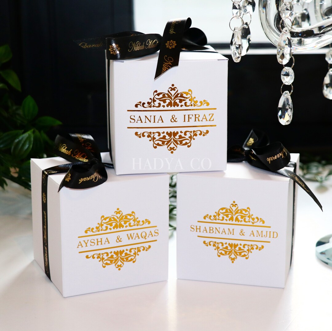 Wedding Nikkah Gift Box | Can Be Filled With Zam Zam Water and Dates or ...