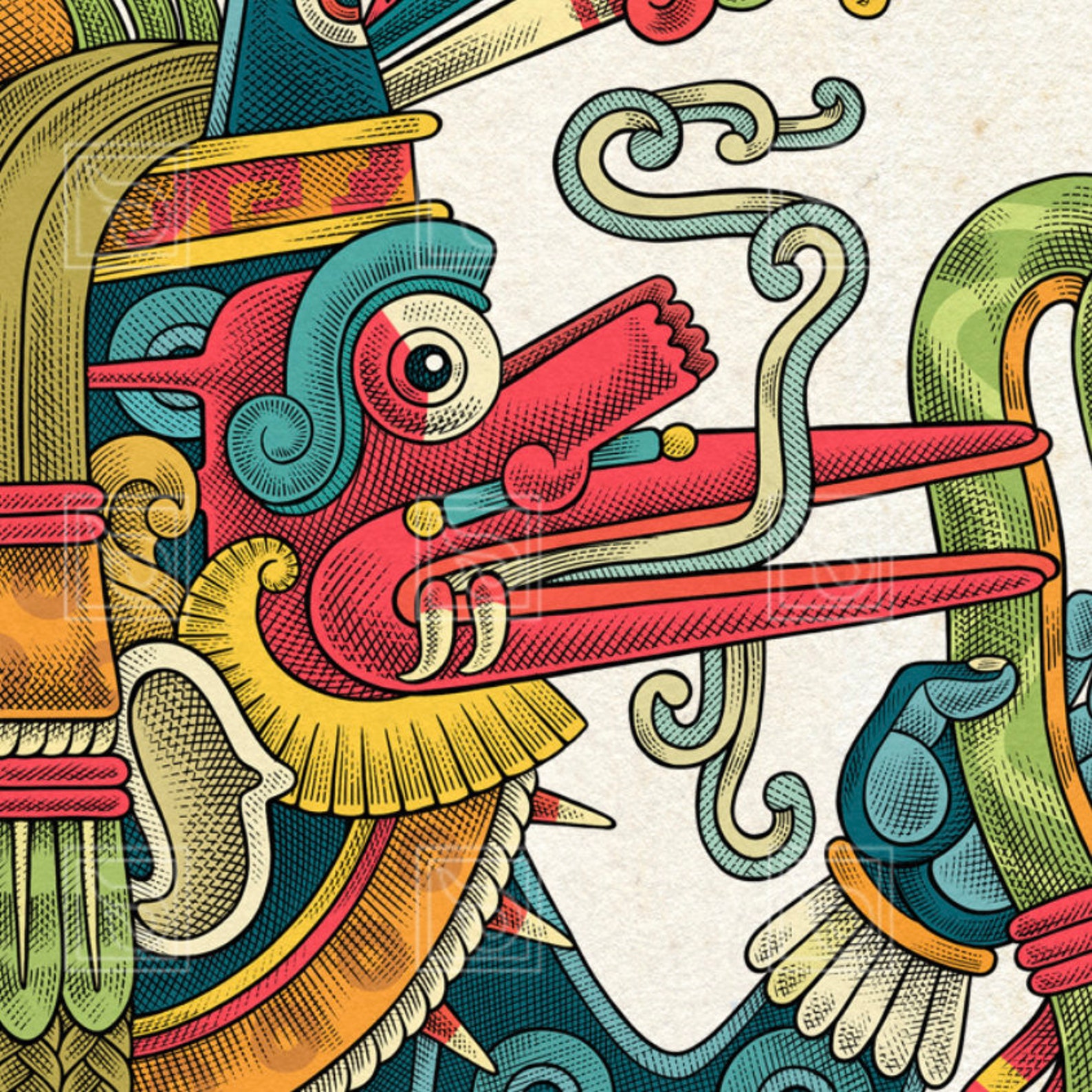 Yohualli Ehecatl - Etsy